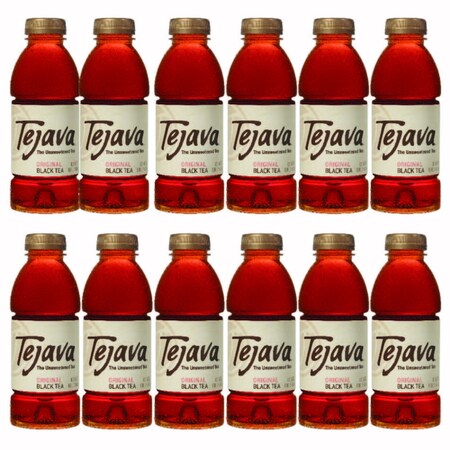 Tejava Original Unsweetened Black Tea PET Plastic Bottles, 16.9 Fl Oz ...