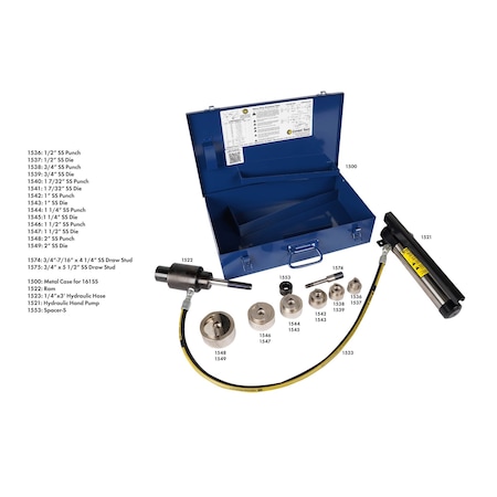 Current Tools 2" Piece Maker SS Stainless Steel Knock-Out Die 1549 | Zoro