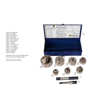 Current Tools 1-7/32" Piece Maker SS Stainless Steel Knock-Out Die 1541 ...