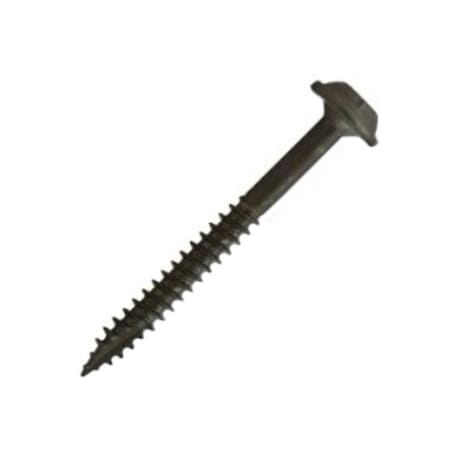 Csh Deck Screw, #7 x 1-1/2 in, Steel, Flange Round Head, Square Drive ...