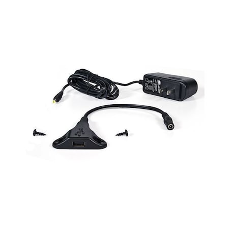 Raffel 6 Ft. Black Single Surface Mount USB Charger Kit with Power ...