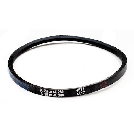D&D A26/4L280 Classical V-Belt, 28 in Outside Length, 1/2 in Top Width ...