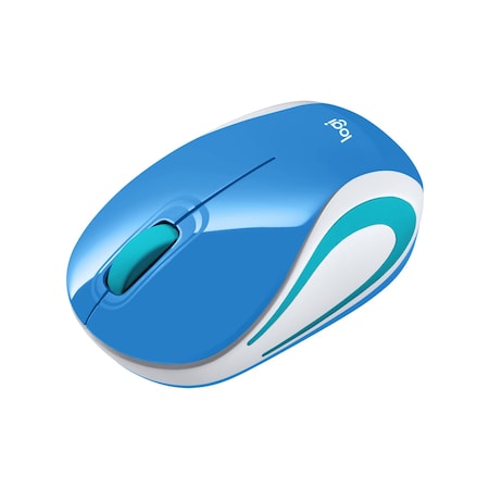 Logitech M187 Wireless Mini Mouse Blue 910-005360 | Zoro