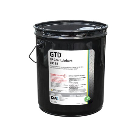 D-A Lubricant Co D-A GTD Gear Oil ISO 68 - 35 Lb Metal Pail 13309LB | Zoro