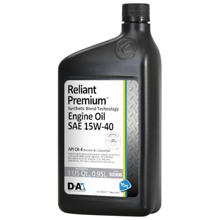 D-A Lubricant Co D-A Reliant Premium Diesel Engine Oil SAE 15W40 - 12/1 ...