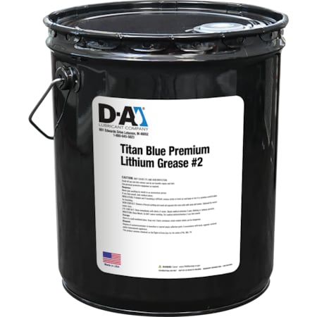 D-A Lubricant Co D-A Titan Blue Premium Lithium Grease #2 - 35 Lb Metal ...