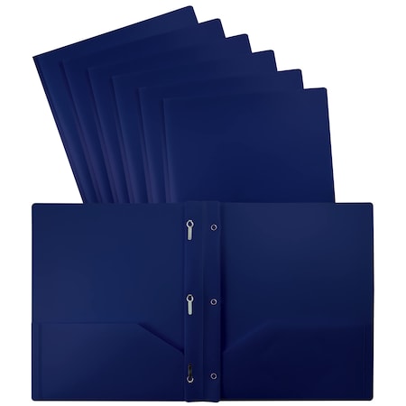 Better Office Products 2 Pocket Heavyweight Plastic Folder Portfolio ...
