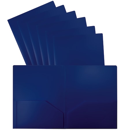 Better Office Products 2 Pocket Heavyweight Plastic Folder Portfolio ...