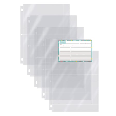 Better Kitchen Products Recipe Card Protective Sheets for 4in. x 6in ...