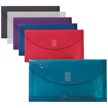 Better Office Products Reusable Poly Envelopes, 975in x 55in Asst'd ...