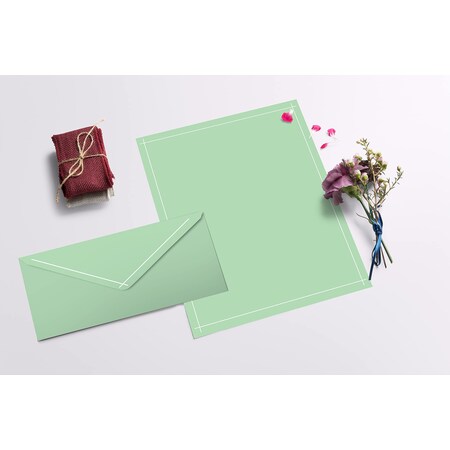 Better Office Products Assorted Solid Color Stationery Set, 50 Sheets ...