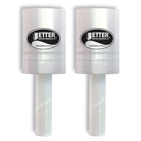 Better Office Products Mini Stretch Wrap W/Easy Grip Handle, Self ...