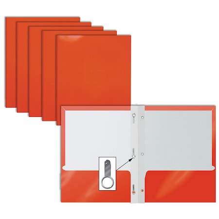 Better Office Products 2 Pocket Glossy Laminated Paper Folders ...