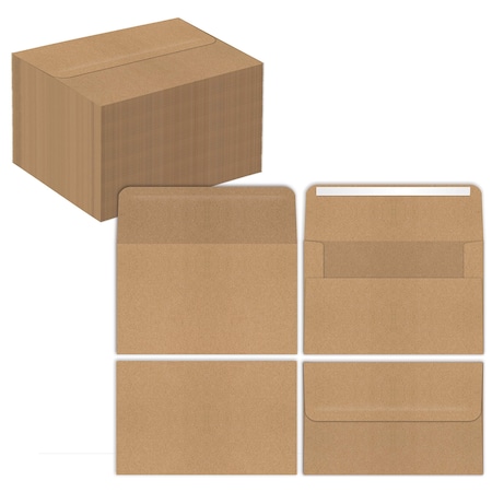 Better Office Products Kraft Invitation Envelopes, A7, Strong Bond ...