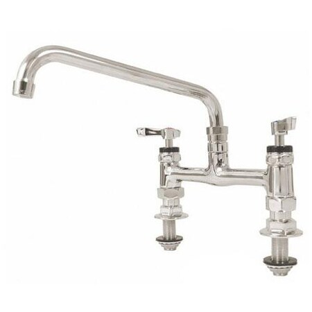 Encore Plumbing 8 in Deck Mount Heavy Duty Faucet w/ 12 in Spout KL61 ...