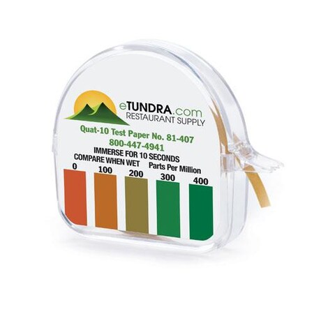 Commercial Quaternary Ammonia Test Paper 81407 | Zoro