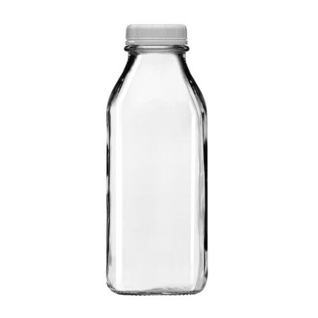 Libbey Glassware 33 1/2 oz Glass Milk Bottle, PK6 56634 | Zoro
