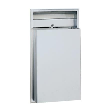 Bobrick 12 gal ClassicSeries Recessed Waste Receptacle B-3644 | Zoro