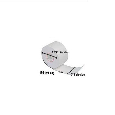 Rdw 3 in x 150 ft Single-Ply Receipt Paper, PK50 3192 | Zoro