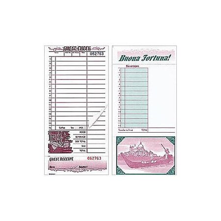 Rdw 2-Part Loose Italian Guest Checks, 250 Count, PK8 3143LSE | Zoro