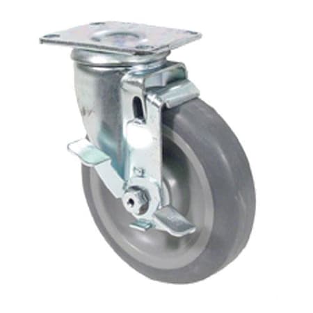 Commercial Extra Heavy Duty Swivel Plate Caster With 5 in Wheel and ...