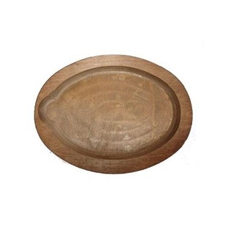 Lodge 11 3/4" x 9 1/4" Oval Wood Underliner UOPB | Zoro