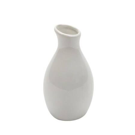American Metalcraft White Ceramic Jug Bud Vase BVJGG4 | Zoro