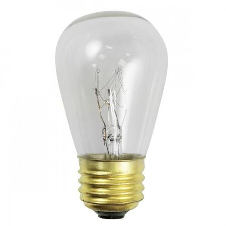 Norman Lamps 11W Incandescent Light Bulb 11S14-130V-MED | Zoro