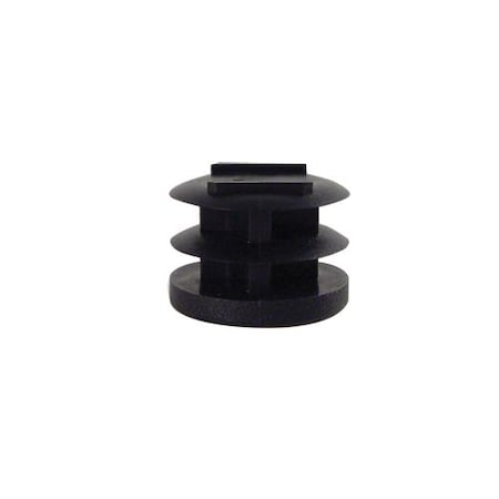 Commercial Black 7/8" Round Inside End Cap 32210 | Zoro