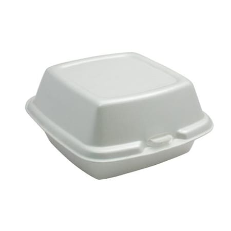 Genpak 5 3/4" 1-Compartment Styrofoam Clamshell SN225 | Zoro