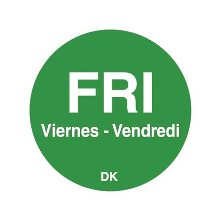 Daymark 3/4 in Round Friday Label 1100595 | Zoro