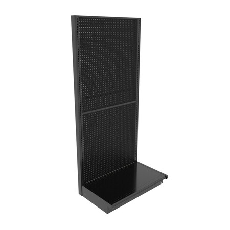 Lozier Gondola Wall Display Add-On, Black 36W 84H 22D P382S-AD | Zoro