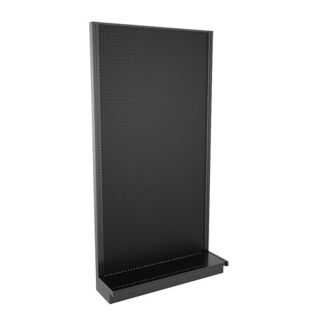 Lozier Gondola Wall Display Add-On, Black 48W 96H 13D P493S-AD | Zoro