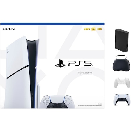 Playstation Sony - 5 Slim Console - White With Accessories & White ...