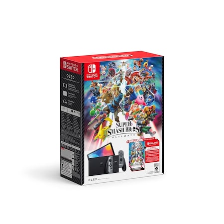 Nintendo Switch OLED Limited Edition Super Smash Bros Ultimate Bundle ...