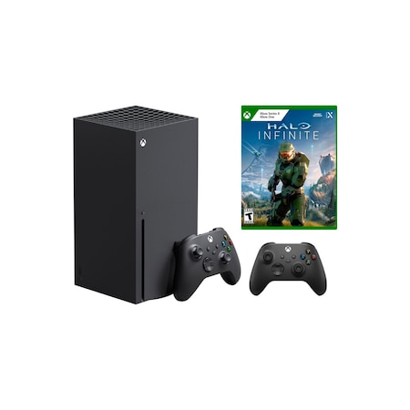Microsoft Xbox X Bundle With Extra Controller and Halo Infinite Game ...
