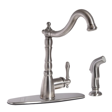 Design House Sgl-Handle Standard Kitchen Faucet with Side Sprayer ...