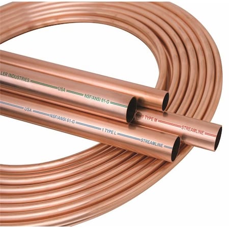 Streamline 1-1/2 in. x 20 ft. Copper Type L Pipe LH14020 | Zoro