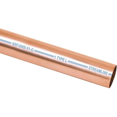 Streamline 1 in. x 20 ft. Copper Type L Pipe LH10020 | Zoro