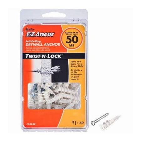 Ancor Self Drilling Anchor, 50 PK 25350 | Zoro