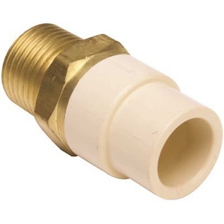 Proplus 3/4 CPVC Socket x 3/4 MIP, Lead Free CPVC/Brass Transition ...