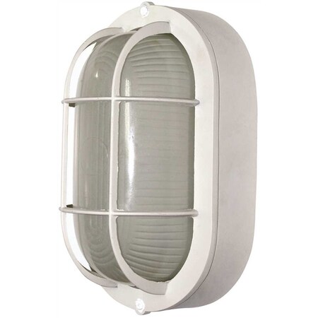 Royal Cove Medium 1-Light White Outdoor Wall or Ceiling Mounted Fixture ...