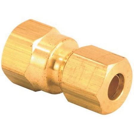 Proplus 1/4 in. x 1/2 in. Lead Free Brass Compression Female Adapter ...