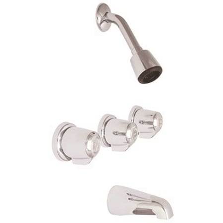 Gerber Plumbing Classics Fluted 2-Handle Wall Mounted Tub and Shower ...