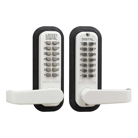 Lockey Mechanical Keyless Lever Lock W/ Passage Double Combination ...