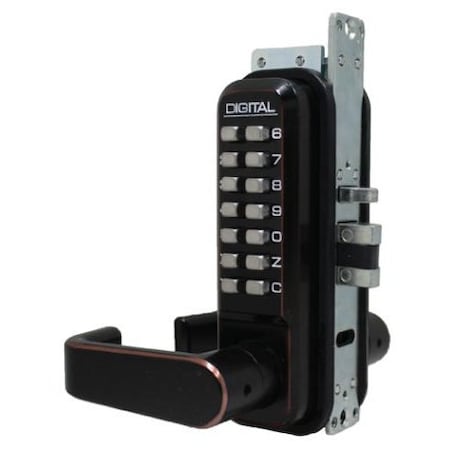 Lockey Mechanical Keyless Narrow Stile Lever Lock Single Combination ...