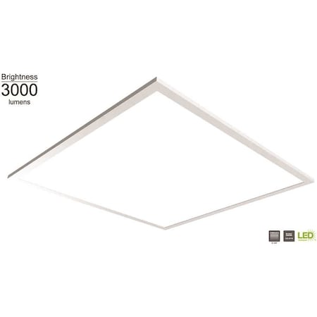 Commercial Electric 2 ft. x 2 ft. 3000 Lumens Integrated LED Panel ...