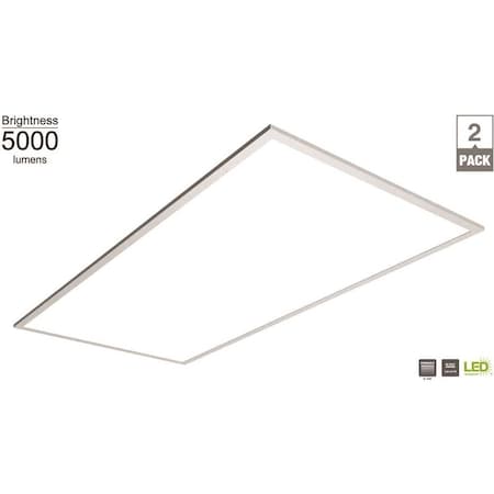 Commercial Electric 2 ft. x 4 ft. 5000 Lumens Integrated LED Panel ...
