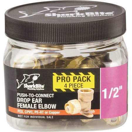 Reliance Worldwide SharkBite 1/2 in. Push-to-Connect x FIP Brass 90 ...