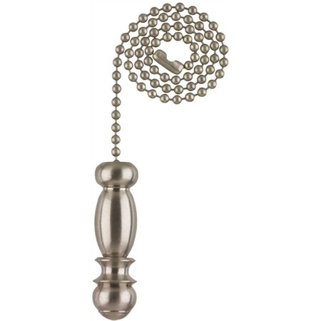 Commercial Electric 12 in. Brushed Nickel Pull Chain 82505 | Zoro